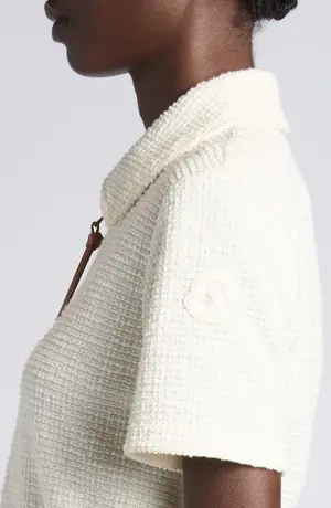 Moncler Stretch Tweed Half-zip Dress