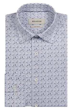 Bugatchi James Ooohcotton® Geo Print Button-up Shirt - Sand