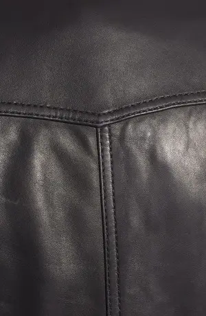 Michael Kors Front Zip Leather Jacket