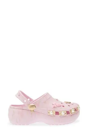 CROCS X Loveshackfancy Embellished Platform Clog