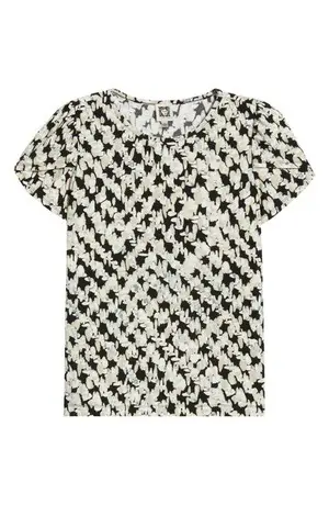 Anne Klein Printed Tulip Sleeve Top