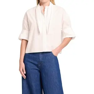 Twp Tie Neck Shirts For Women