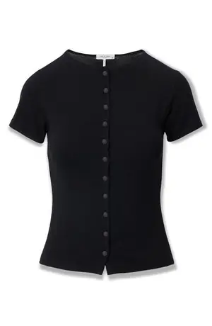 Rag & Bone Knit Button T-shirt
