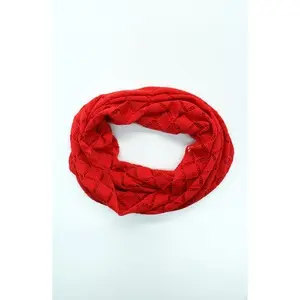 Portolano Cashmere And Silk Loop Scarf Red