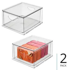 MDESIGN Stackable Storage Drawer For Pantry, Set Of 2
