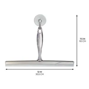 IDESIGN Shower Squeegee With Wall Hook, Set Of 2