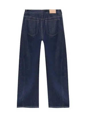 Mint Velvet Barrel Leg Jeans - Navy