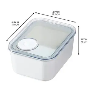 IDESIGN Small Canister With Removable Pour Capset Of 4white