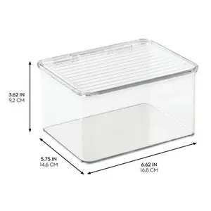 IDESIGN Stackable Hinged-lid Pantry Storage Boxset Of 6