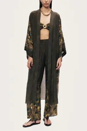 NOCTURNE Printed Straight-leg Pants