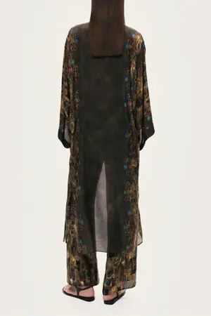 NOCTURNE Printed Long Kimono