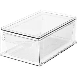 IDESIGN Stackable Storage Drawer For Fridge, Pantry - Clear