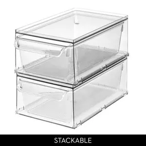 IDESIGN Stackable Storage Drawer For Fridge, Pantry