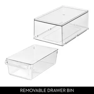 IDESIGN Stackable Storage Drawer For Fridge, Pantry