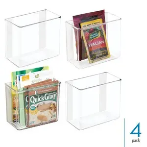 IDESIGN Adhesive Organizer Bin For Kitchenset Of 4