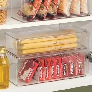 IDESIGN Stackable Hinged-lid Pantry Storage Boxset Of 4