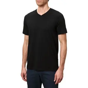 PACT Organic Cotton Softspun Essential V-neck Tee - Black