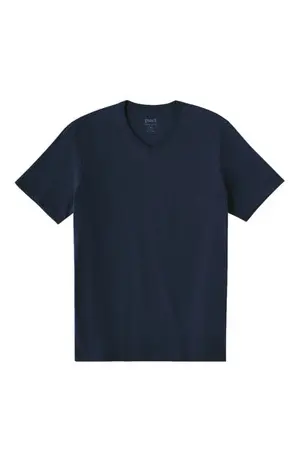 PACT Organic Cotton Softspun Essential V-neck Tee - Navy