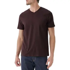 PACT Organic Cotton Softspun Essential V-neck Tee - Plum