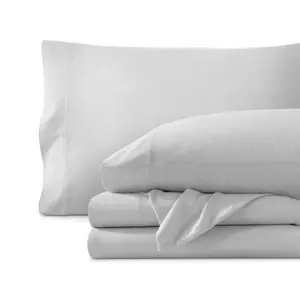 BARE HOME Organic Cotton Jersey Sheet Setsplit King - Cloud Grey