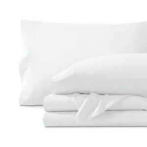BARE HOME Organic Cotton Jersey Sheet Setsplit King - White