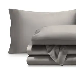 BARE HOME Tencel Lyocell Sheet Set Light Grey