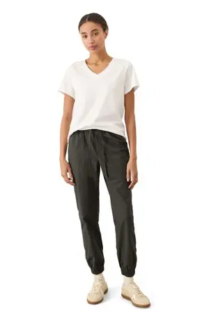 PACT Organic Cotton Softspun Essential V-neck Tee - Cream