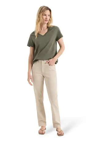 PACT Organic Cotton Softspun Essential V-neck Tee