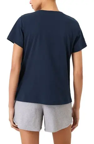 PACT Organic Cotton Softspun Essential V-neck Tee - Navy