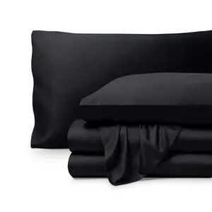 BARE HOME Cooling Rayon Sheet Set Black