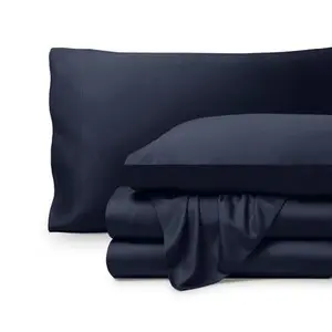 BARE HOME Cooling Rayon Sheet Set - Midnight Blue