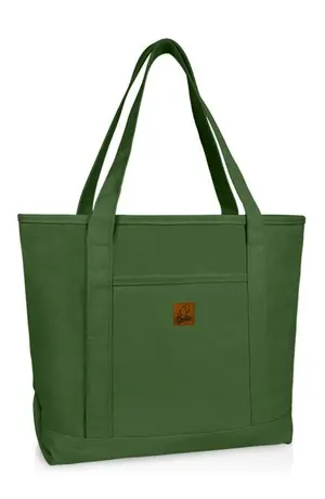 DALIX 20" Canvas Tote Bag - Olive