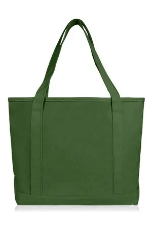 DALIX 20" Canvas Tote Bag - Olive