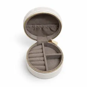 DONATELLO GIAN Round Mini Jewelry Travel Case
