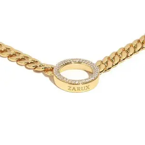 ZARUX Eterna Pave Link Choker