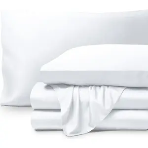 BARE HOME Cooling Rayon Sheet Setsplit King - White