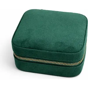 DONATELLO GIAN Velvet Jewelry Case Organizer - Green
