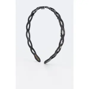 Alexandre De Paris Cutout Ultracomfort Acetate Headband - Black