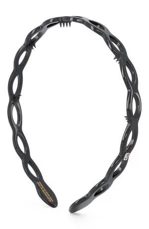 Alexandre De Paris Cutout Ultracomfort Acetate Headband - Black