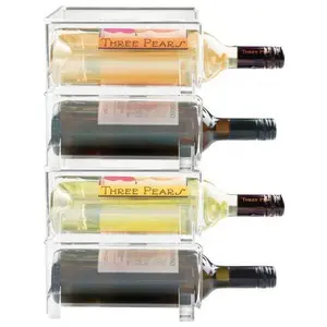 MDESIGN Stackable Holder For Water Or Spirit Bottles, Set Of 4