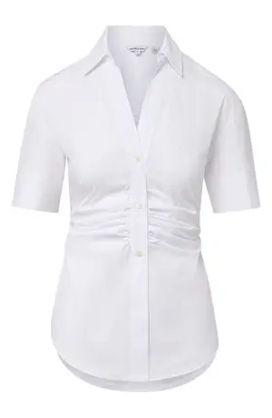 Veronica Beard Devra Ruched Shirt