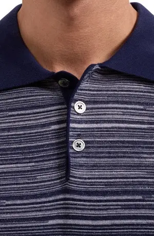 Bugatchi Space Dye Polo Sweater