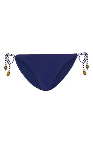 MILLY Two-tone Rope Bikini Bottoms