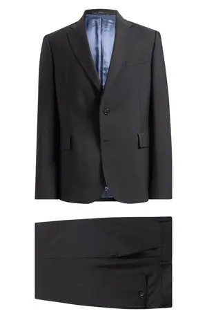 Paul Smith Camberwell Tailored Fit Wool & Mohair Suit - Black