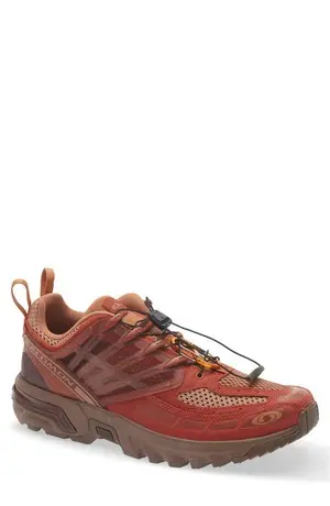 SALOMON Acs Pro Red Ashes Running Sneaker - Pecan Brown/chili/mustang