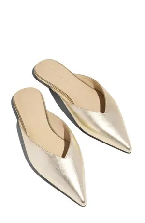 Yosi Samra Nera Pointed Toe Flat - Gold