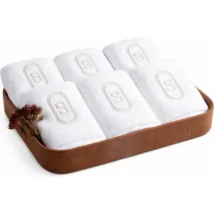 DOMANI HOME Set Of 6 Monogrm Fingertip Towels - S