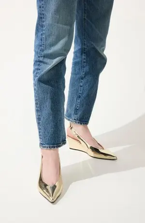 Yosi Samra Phoebe Slingback Pointed Toe Pump