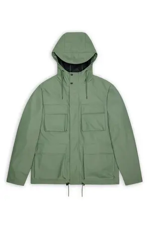 Rains Waterproof Cargo Hooded Rain Jacket - Well