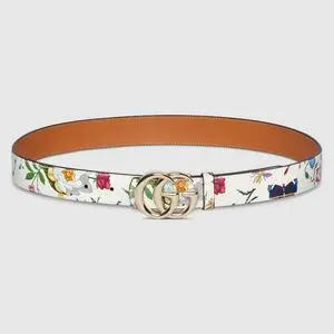 Gucci Reversible Gg Marmont Belt - White